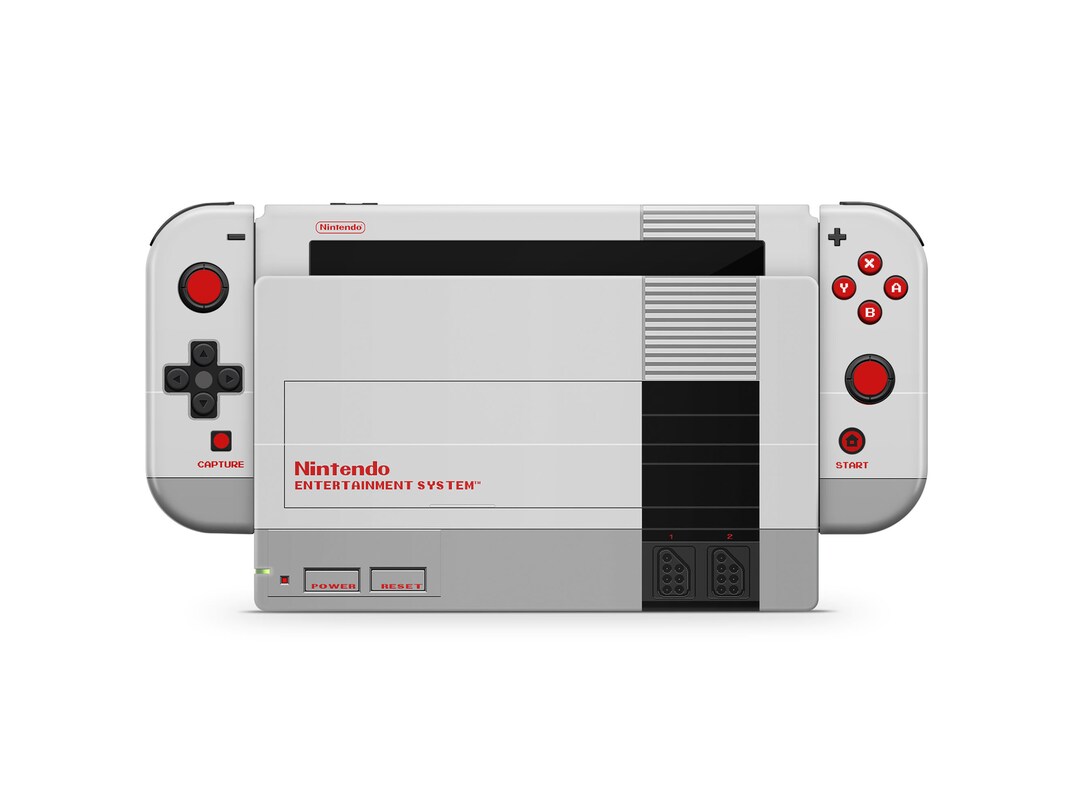 NES Nintendo Switch Skin, Retro Switch OLED Consola Joycons Vinilo Wrap ...