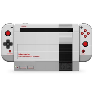 NES Nintendo Switch Skin, Retro Switch OLED Console Joycons Vinyl Wrap ...