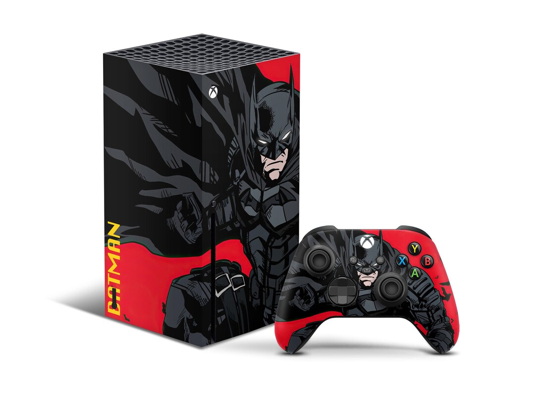 Batman Comics Xbox Series X Skin, Red Cartoon Bat-man Xbox Series S ...