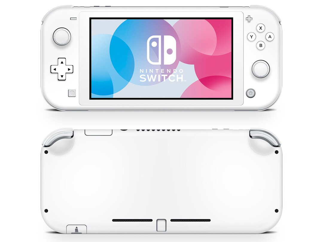Avalanche White Nintendo Switch Lite Skin, Simple Matte White Switch ...
