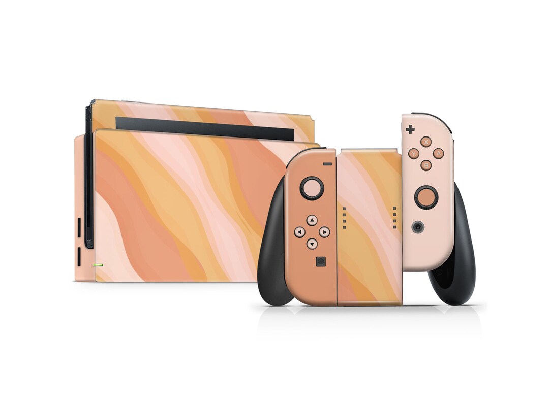 Sunset in Santorini Nintendo Switch Skin, Pastels Colorwave Vintage 90s ...