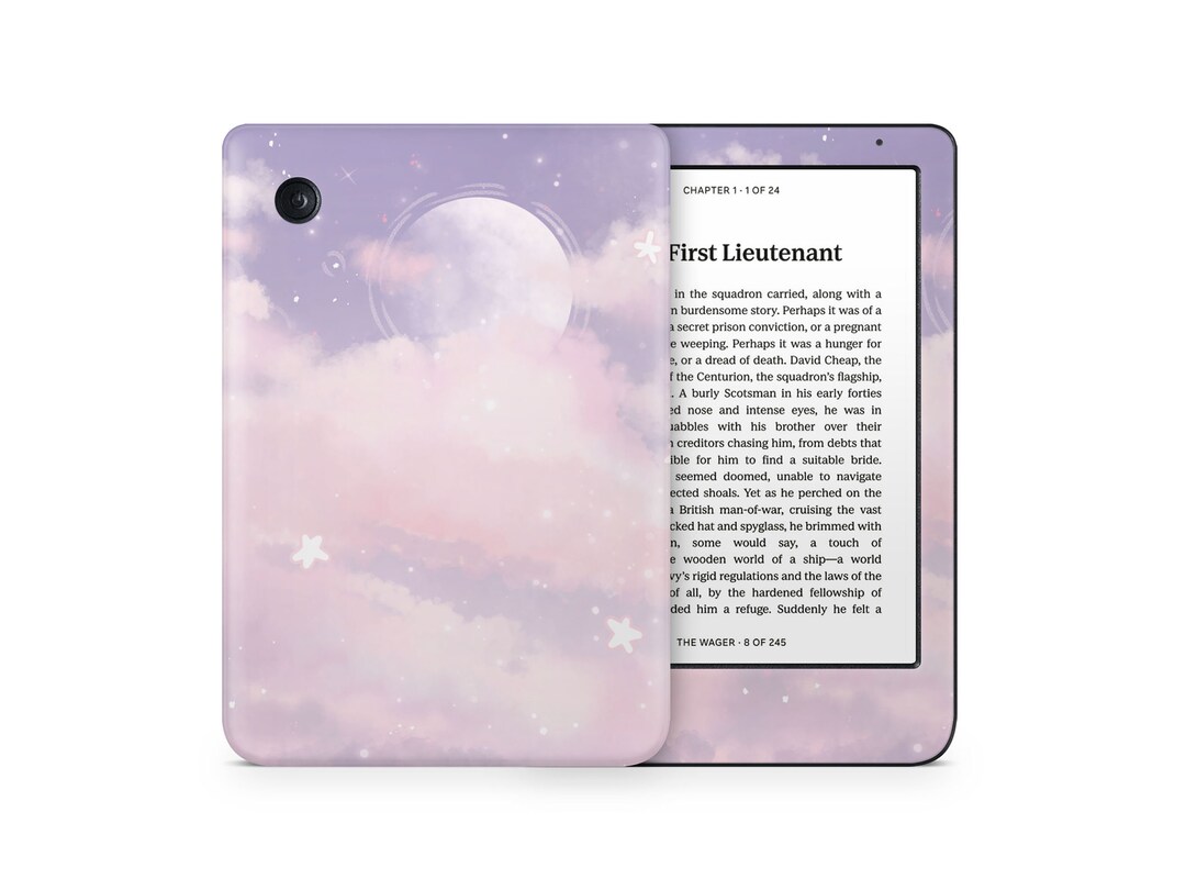 Purple Clouds Kobo Skin, Cute Moon Clouds Soft Pastels Aesthetic ...