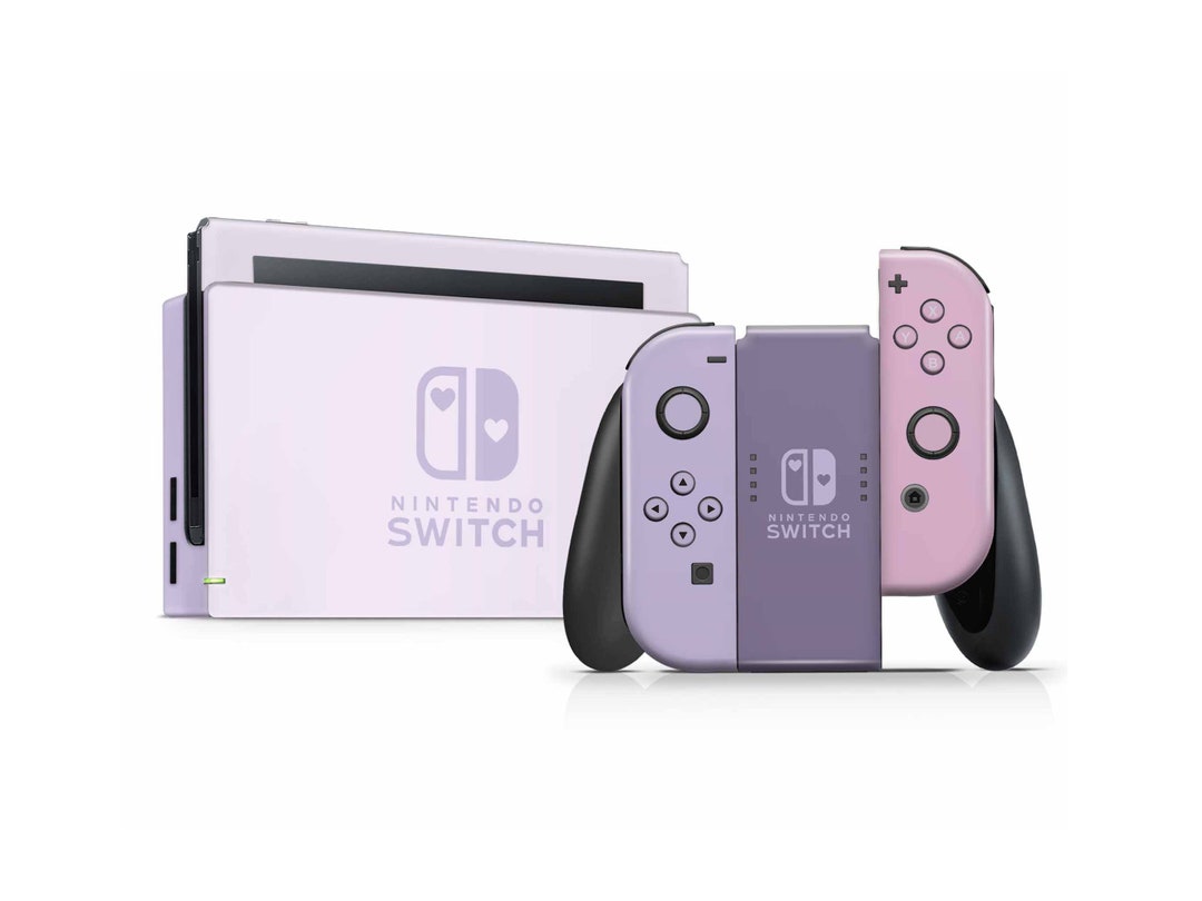 Lavender Dream Nintendo Switch Skin, Cute Pastel Pink Purple Switch 2 ...