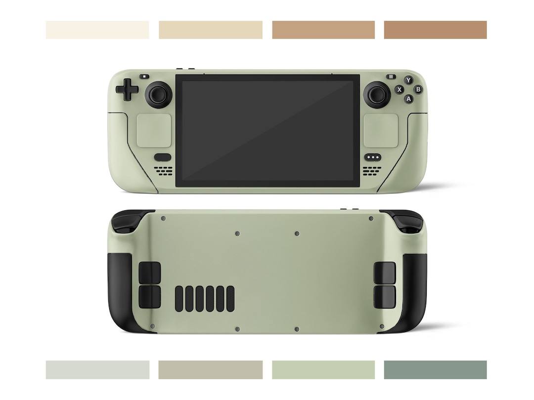 Natural Series Steam Deck Skin, Beige Green Pastels Steam Deck OLED ...