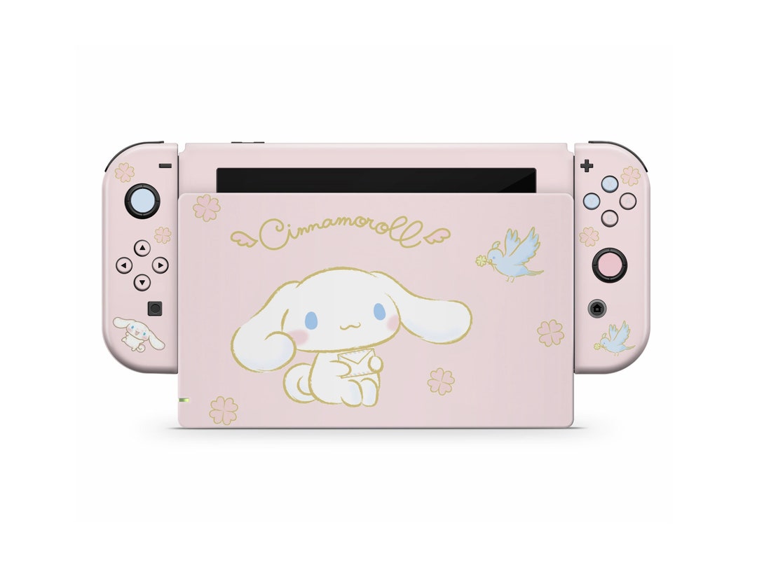 Baby Pink Cinnamoroll Nintendo Switch Skin, Pastel Pink Cinnamoroll ...