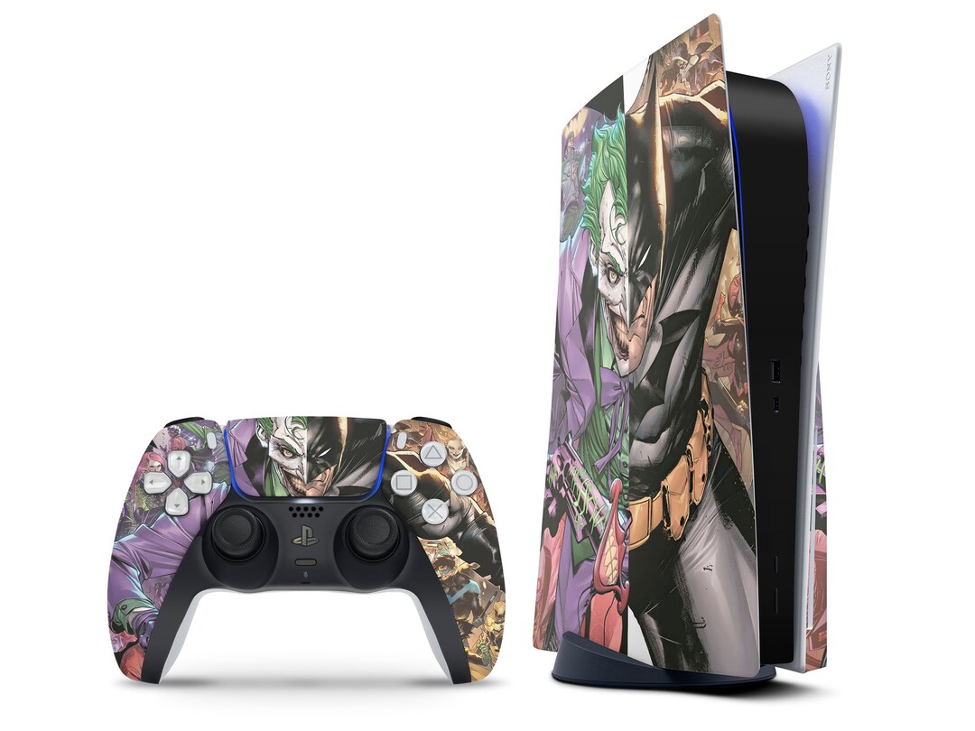 Batman Vs Joker PS5 Skin, DC Comics PS5 Slim Skin Pastel, Superhero PS5 ...