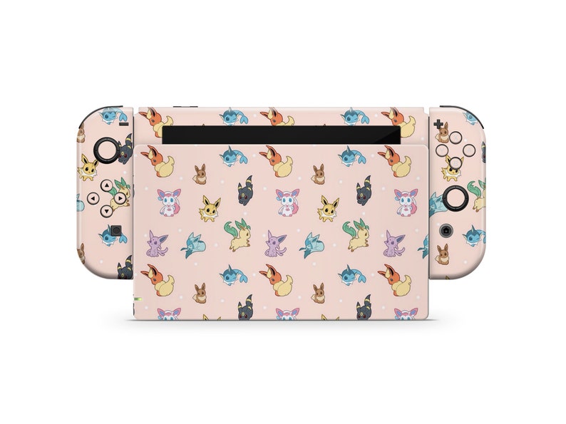 Pokemon Eevee Evolution Nintendo Switch Skin, Sylveon Umbreon Pattern ...