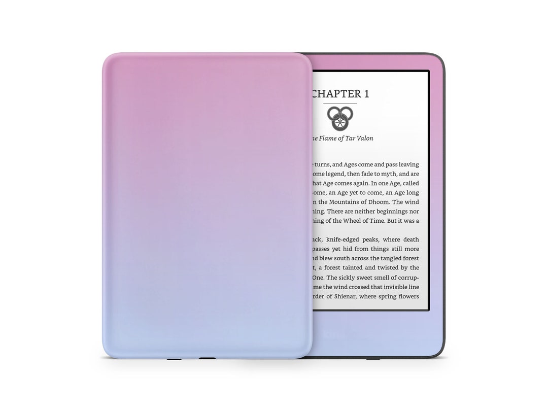 Purple Pink Gradient Kindle Skin, Pretty Pink Lavender Kindle ...