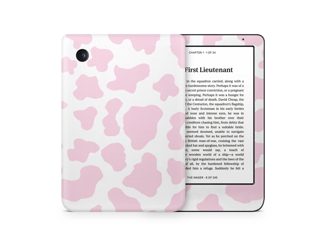 Pretty Pink Cow Kobo Skin, Strawberry Cow Pattern Rakuten Kobo Ebook Clara Libra Nia Cover Decal ...