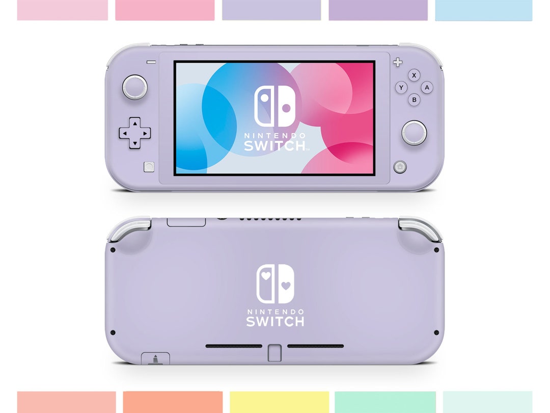 Pastel Series Nintendo Switch Lite Skin, Signature Rainbow Color Switch ...