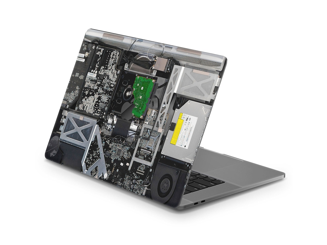 Teardown MacBook Pro Skin, Retro X-ray MacBook Air Cover Wrap Decal, MacBook 16" 15" 14" 13" M2 ...