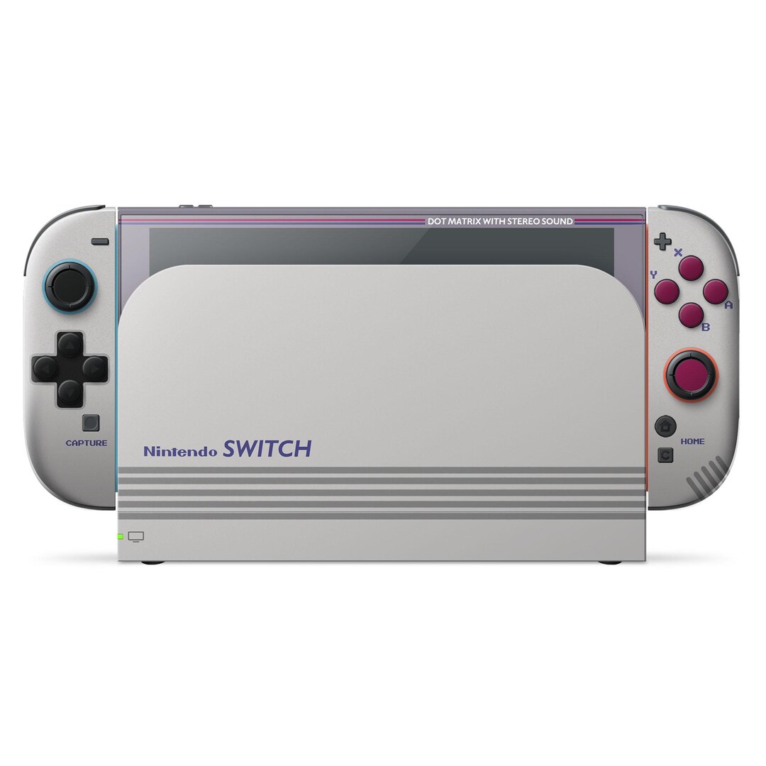 Retro Game Boy Nintendo Switch 2 Skin, Retro Gaming Gameboy Switch OLED ...