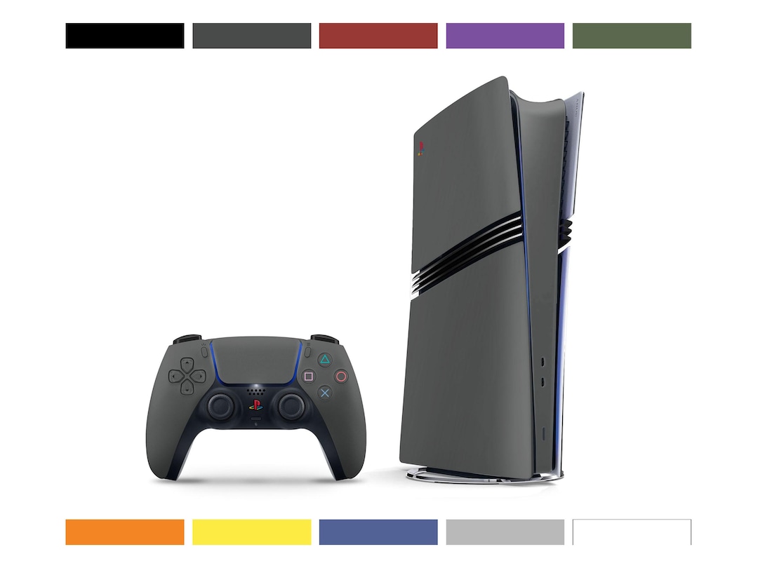 Insanity Series PS5 Pro Skin, Custom PS5 Skin Red Blue Green Solid ...