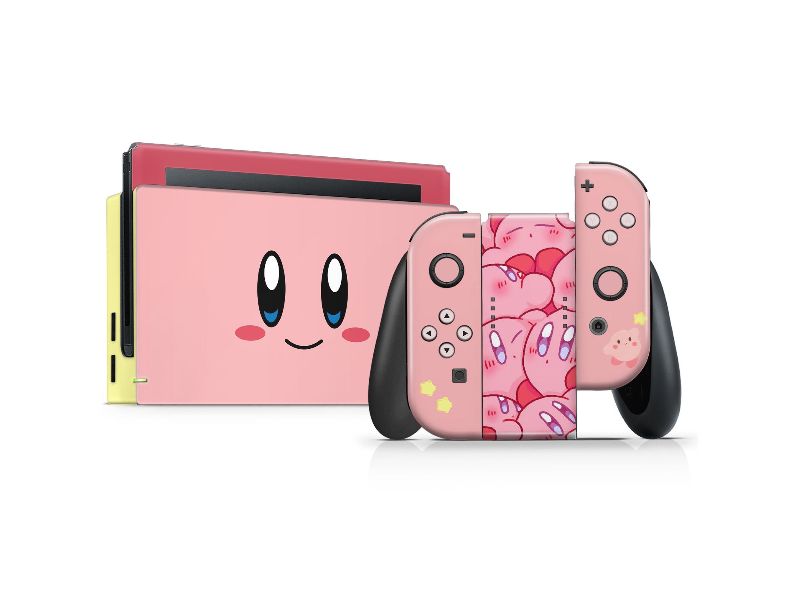 Kirby Nintendo Switch Skin, Cute Pink Switch 2 Skin, Nintendo OLED ...