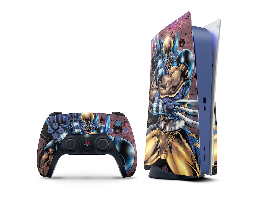 Cartoon Wolverine PS5 Skin, Realistic Wolverine Claws X Men PS5 Slim ...