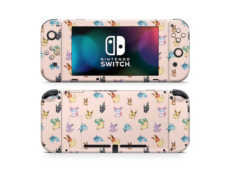 Pokemon Eevee Evolution Nintendo Switch Skin, Sylveon Umbreon Pattern ...
