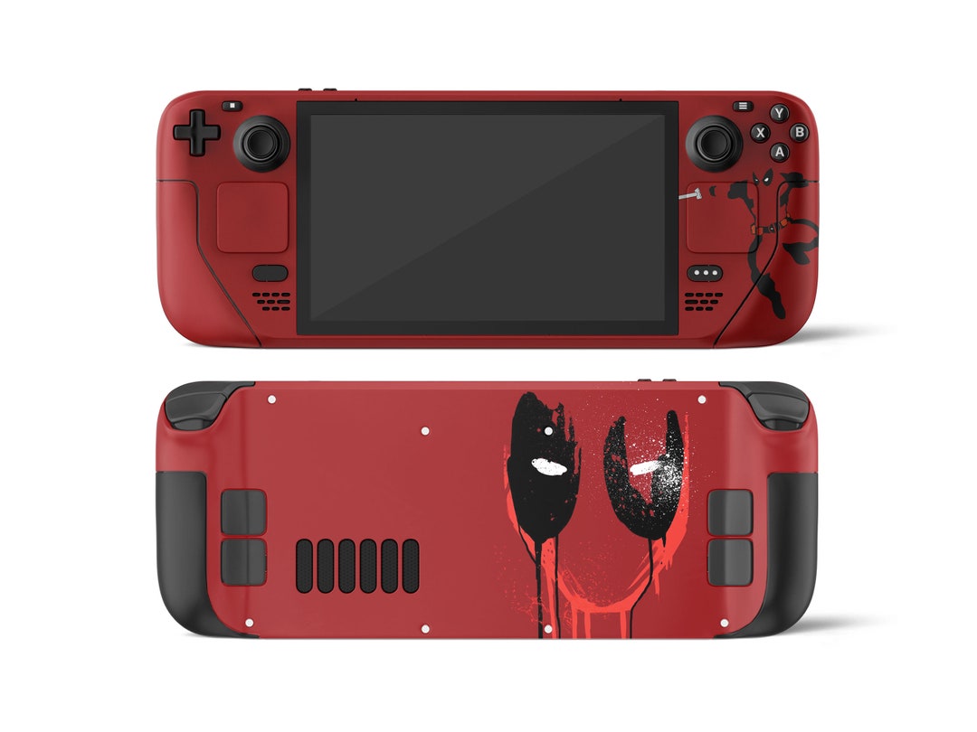 Deadpool Steam Deck Skin, Red Blood Splatter Steam Deck OLED Cover ...