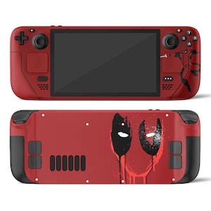 Deadpool Steam Deck Skin, Red Blood Splatter Steam Deck OLED Cover ...