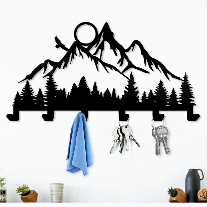 Mountain Key Holder - Etsy