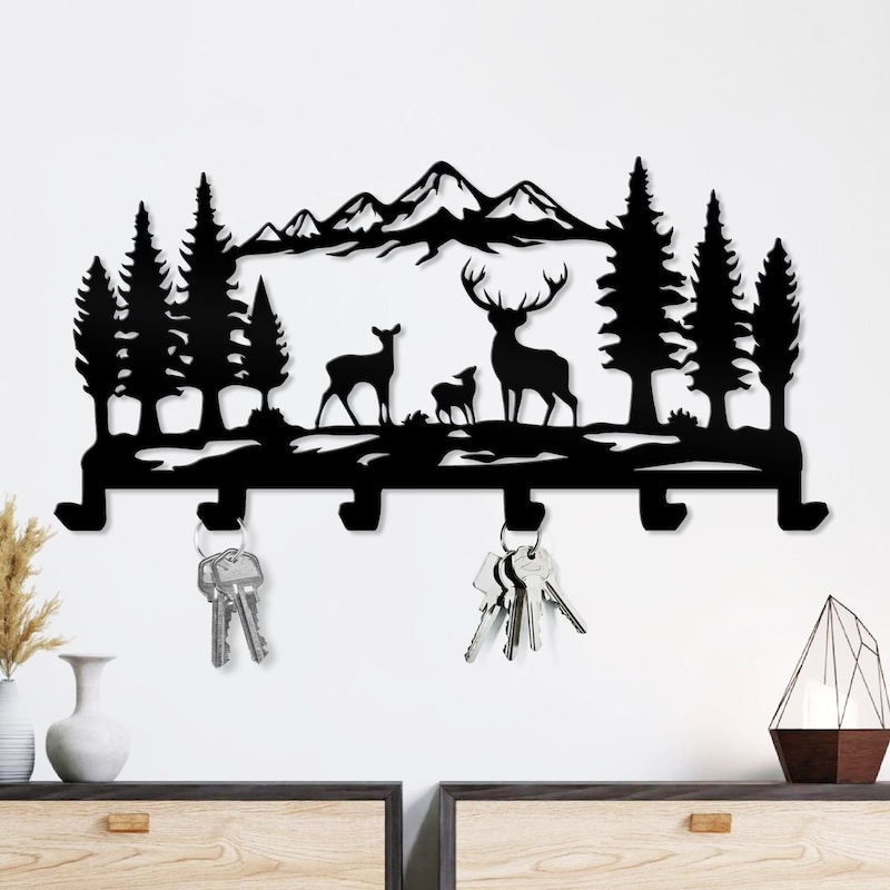 Mountain Key Holder - Etsy