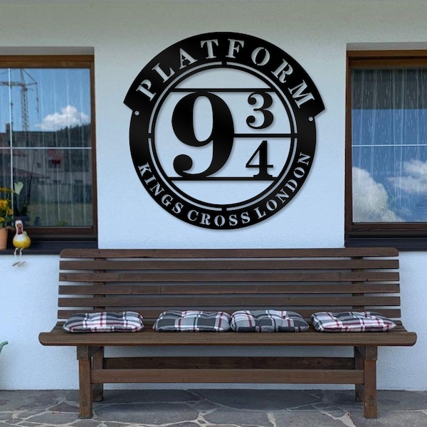 Platform 9 3 4 Sign - Etsy