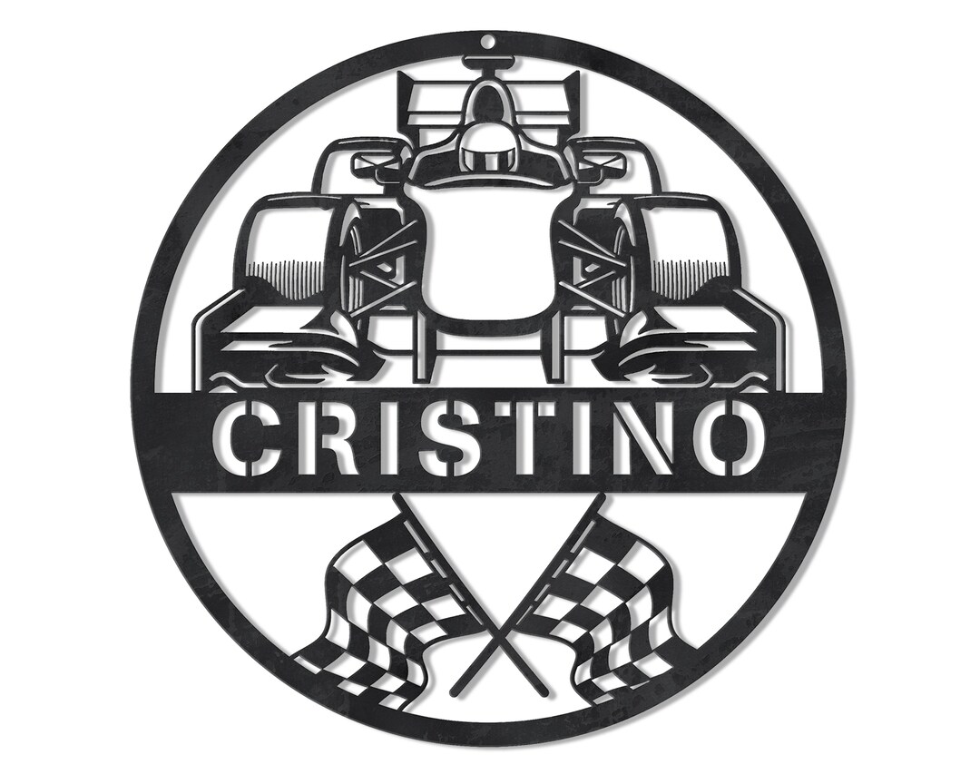 Personalized Formula1 Metal Sign, F1 Car Silhouette Metal Sign, Race ...