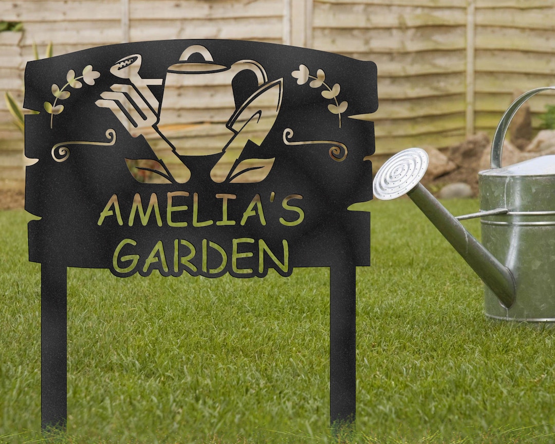 Customized Metal Garden Tool Sign, Perfect Gardening Sign, Plant Makers ...