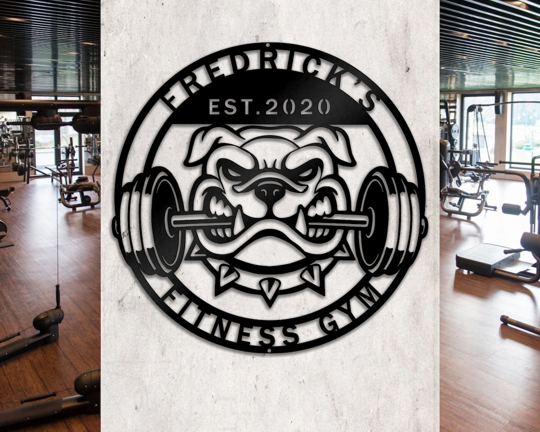 Custom Fitness Home Gym Sign, Fitness Club Metal Décor,personalized ...