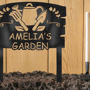 Customized Metal Garden Tool Sign, Perfect Gardening Sign, Plant Makers ...