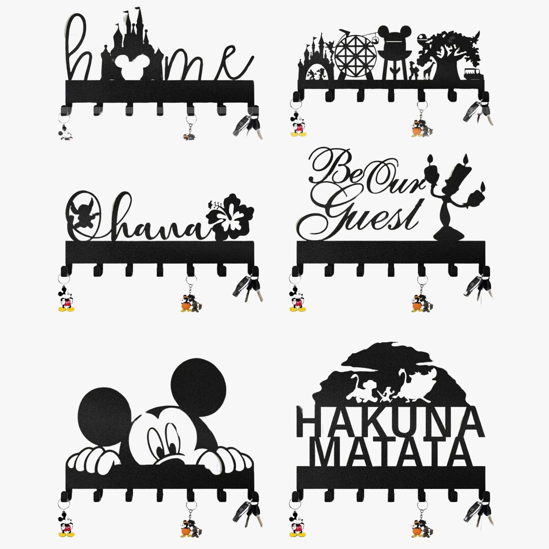 Disney Home Metal Hanger, New Disney Theme Hanger, Be Our Guest Hooks ...