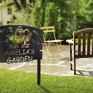 Customized Metal Garden Tool Sign, Perfect Gardening Sign, Plant Makers ...