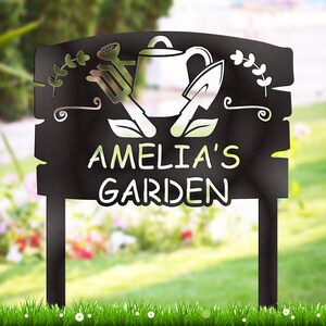 Customized Metal Garden Tool Sign, Perfect Gardening Sign, Plant Makers ...
