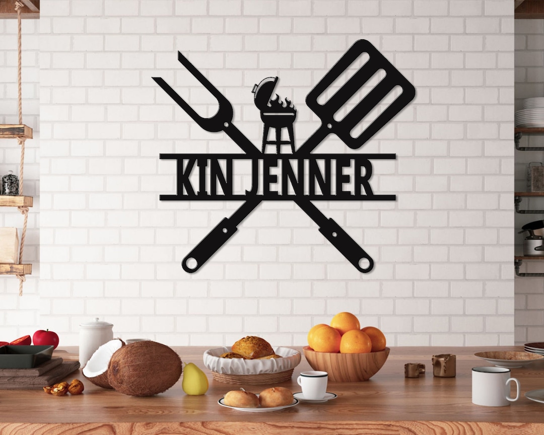 Customized BBQ Kitchen Sign Grill Master Sign Outdoor Wall - Etsy