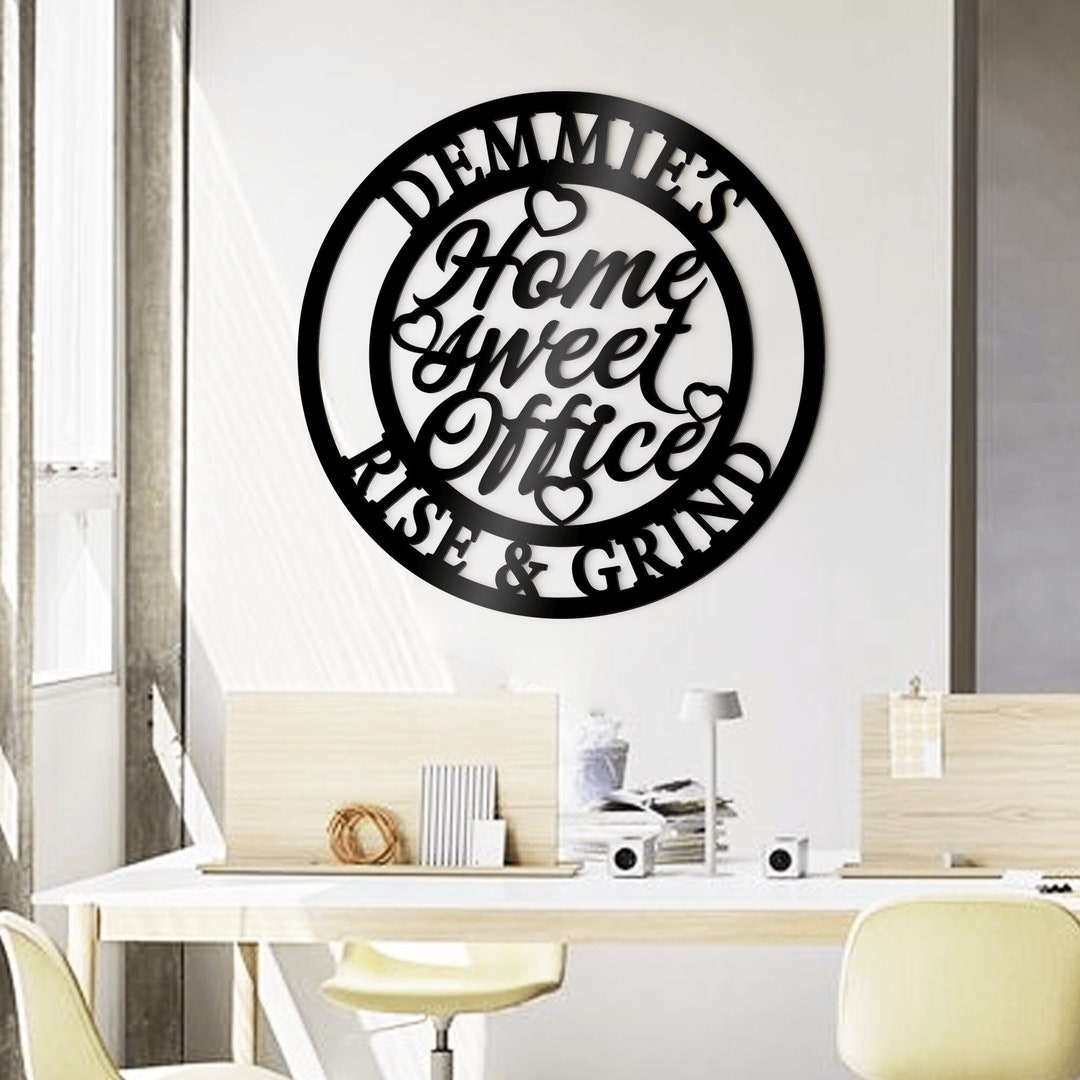 Custom Home Sweet Office Sign - Office Decor - Home Sweet Sign ...