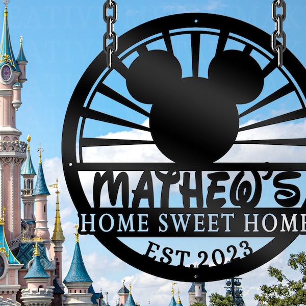 Mickey Mouse Metal Sign - Etsy