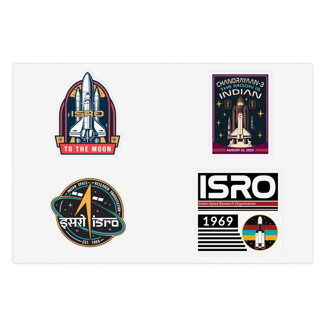ISRO Space Sticker Colorful Laptop Phone and Notebook - Etsy