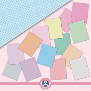 Notebook Digital Paper - Notebook Background - Ruled - Landscape ...