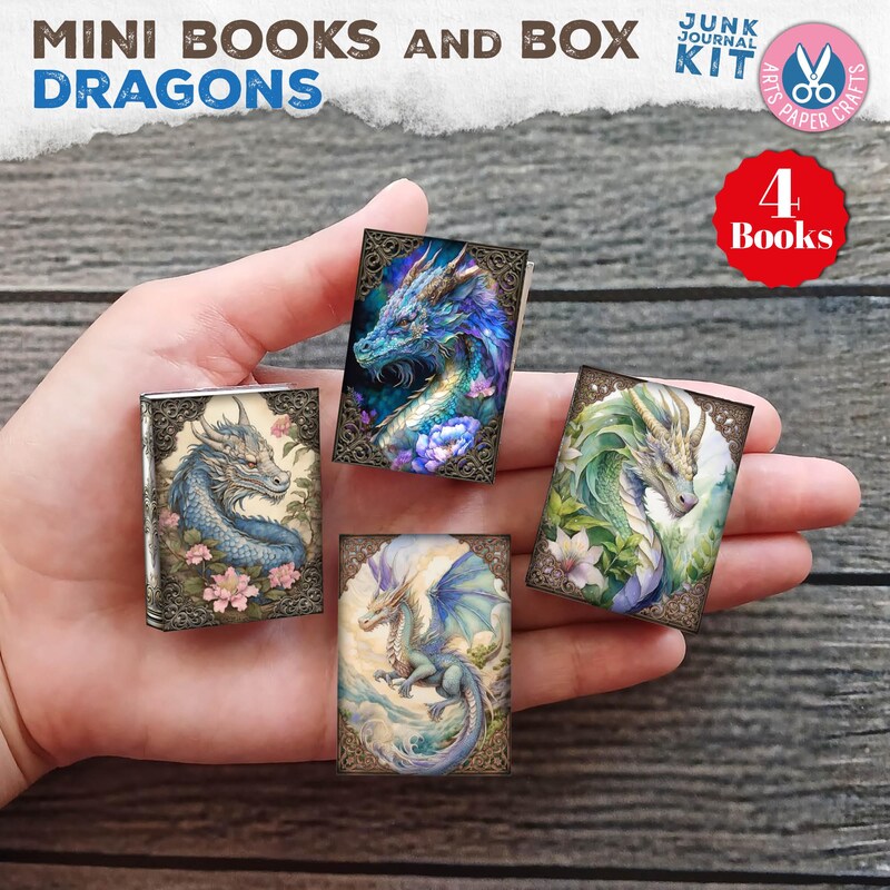 Dragon Digital Mini Books - Etsy UK