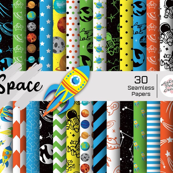 Space Digital Paper - Etsy