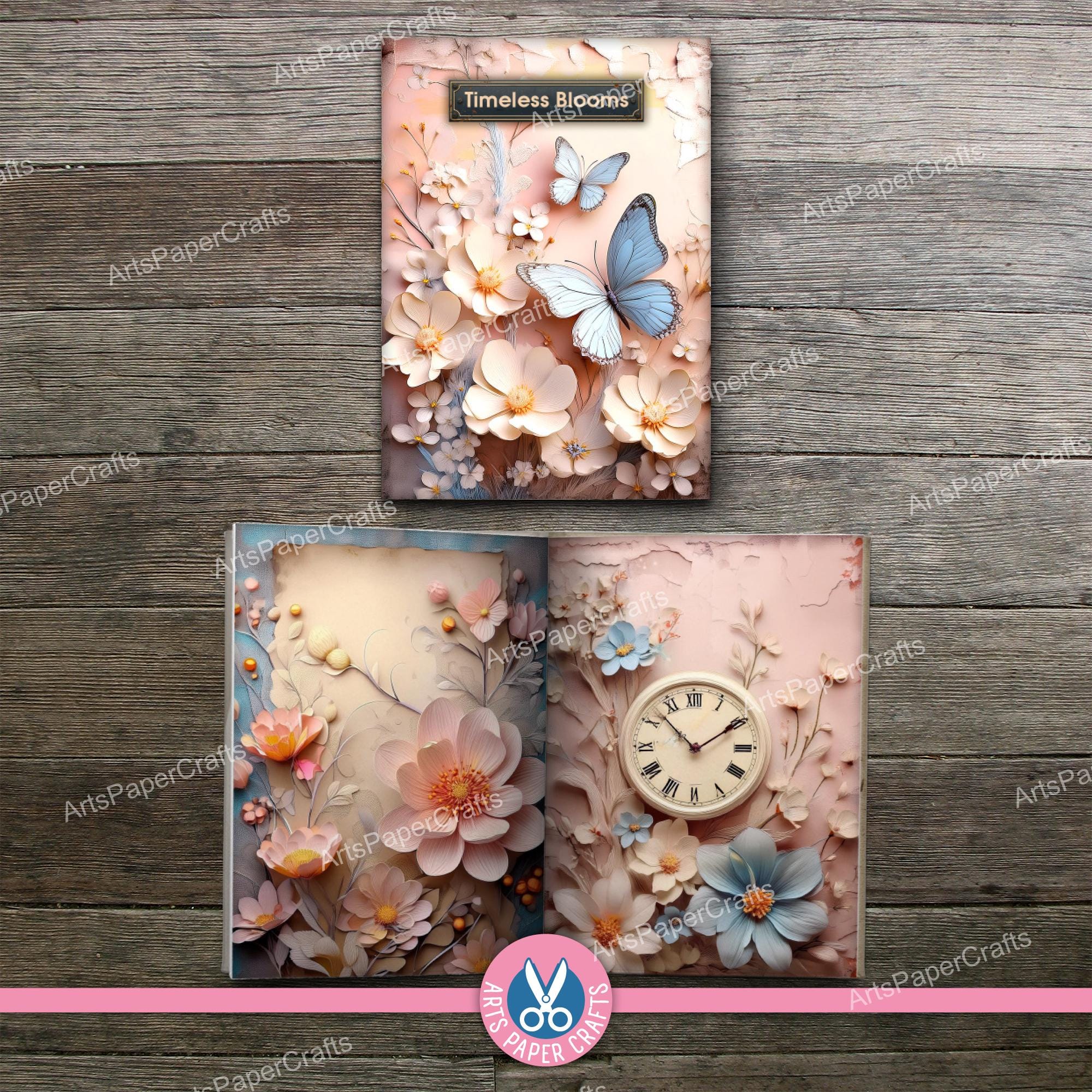 Rustic Pages, Secret Garden, Mini Books, Printable, Miniature, Junk ...