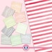 Watercolor Stripes Seamless Digital Paper Set, Watercolor Stripes ...