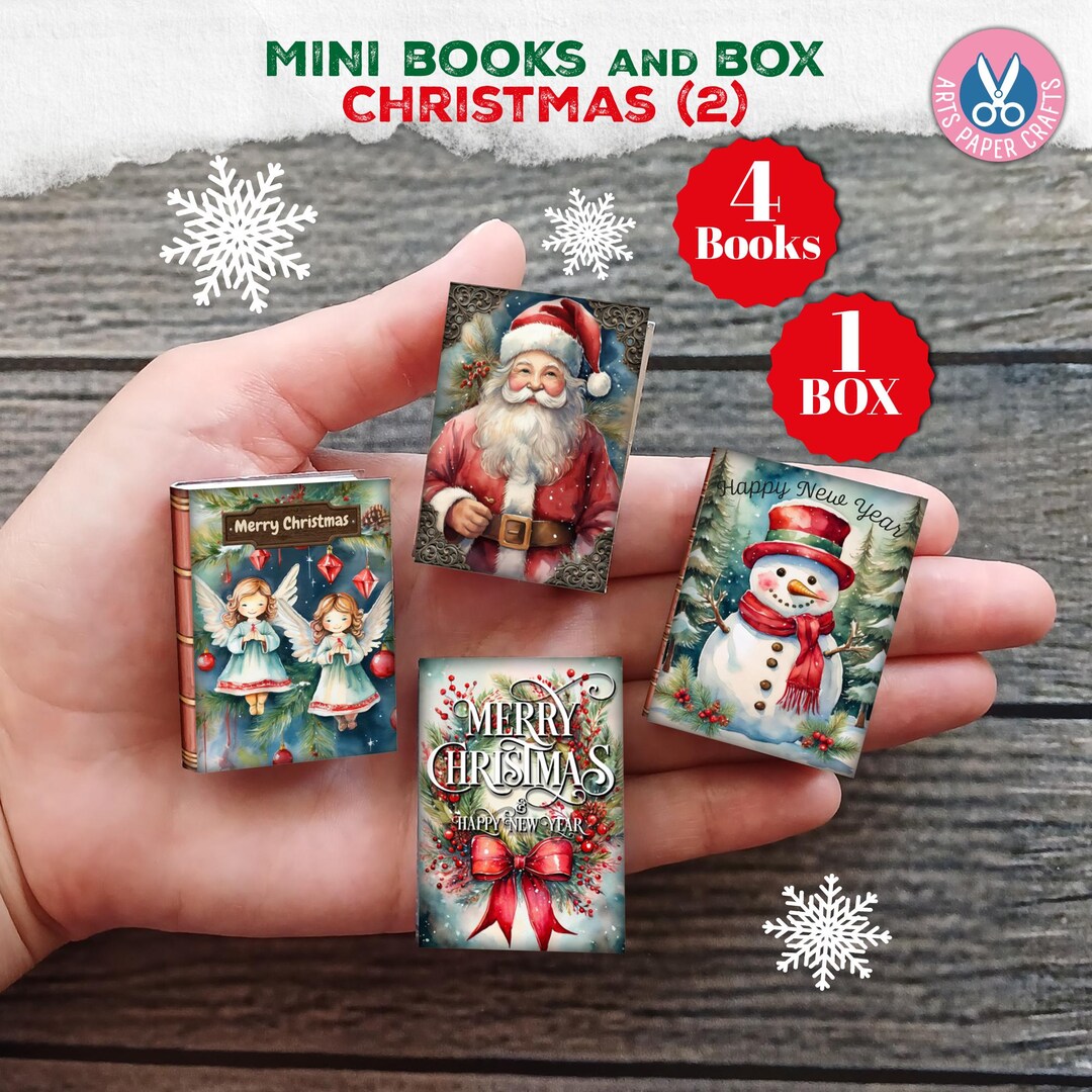 Christmas, Mini Books, Printable Book, Miniature, Junk Journal, Yummy ...
