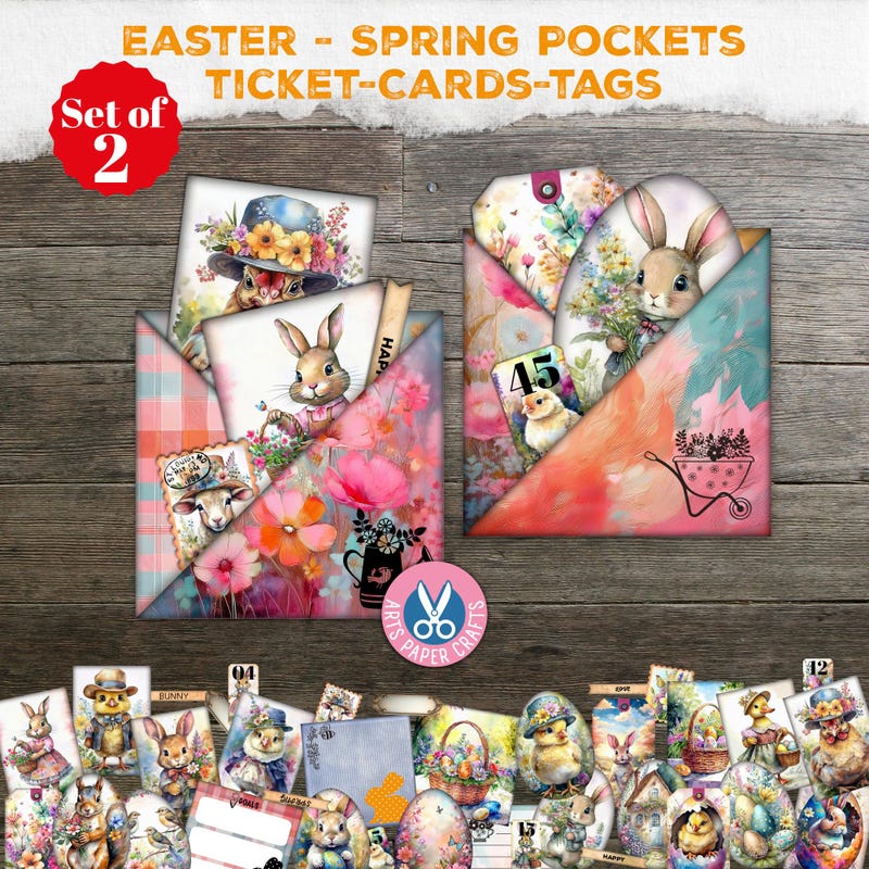 Easter Card Making Kit - Etsy