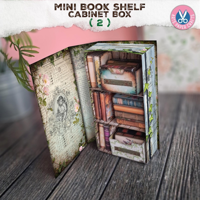 Mini Bookshelf Pink - Etsy