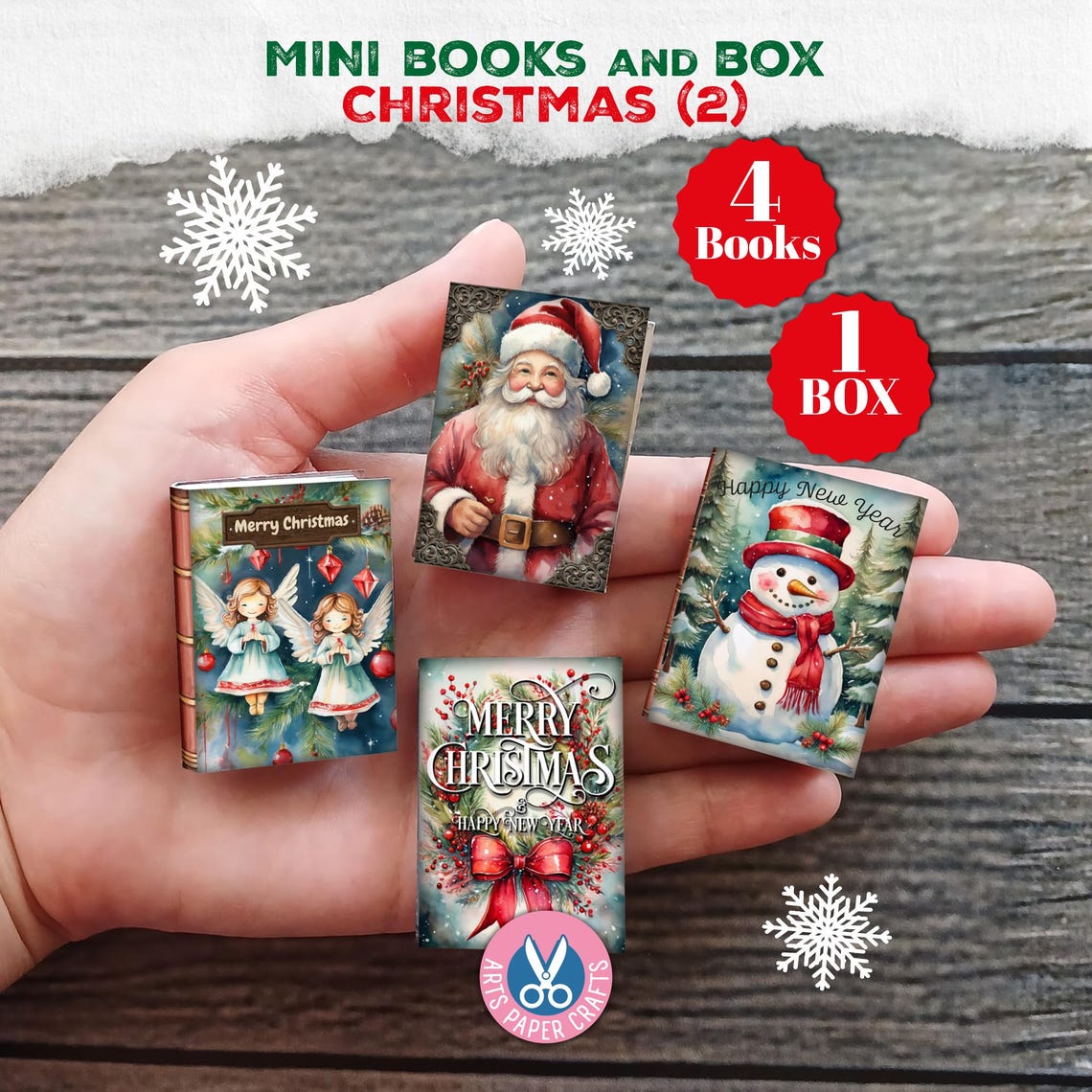Christmas, Mini Books, Printable Book, Miniature, Junk Journal, Yummy ...