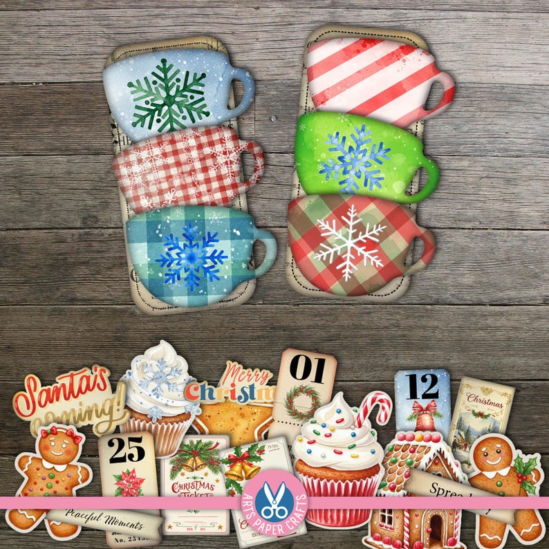 Christmas Pockets, Tickets, Yummy, Loaded Christmas Tags, Junk Journal ...