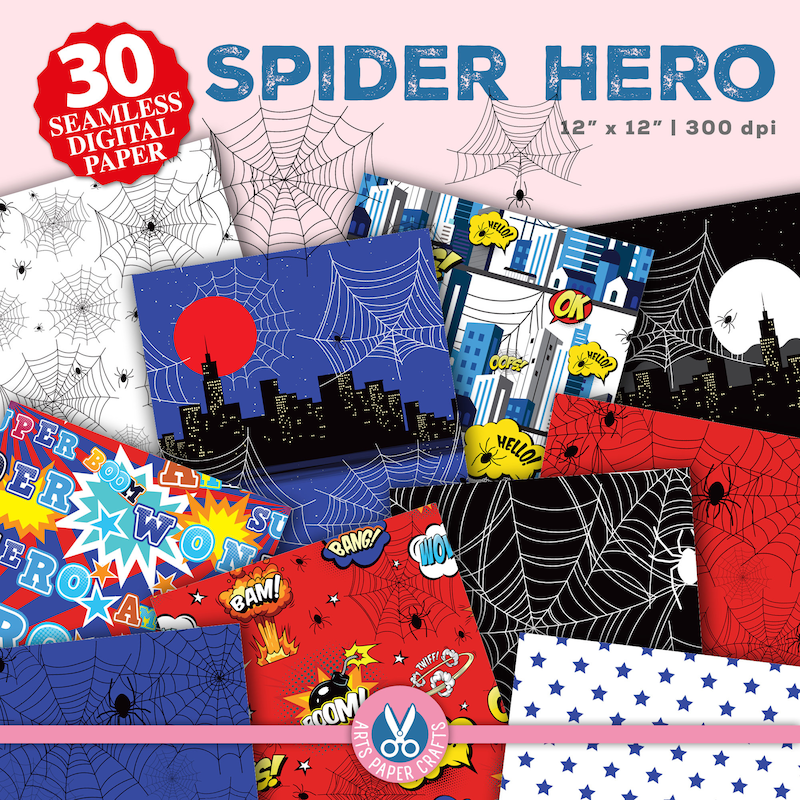 Spiderman Border - Etsy