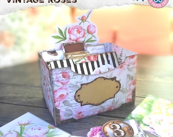 Vintage Ephemera Organizer Box: Printable Junk Journal Kit (digital ...