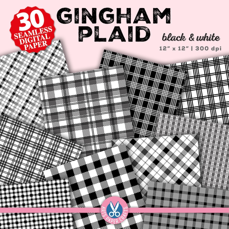 Plaid Gingham - Etsy
