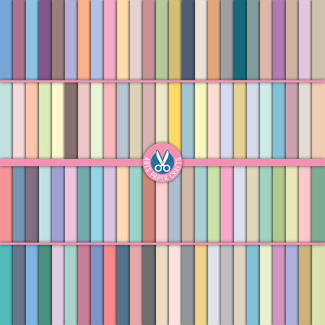 Pastel Color Digital Papers Set - Soft Color Background - Pastel Soft ...